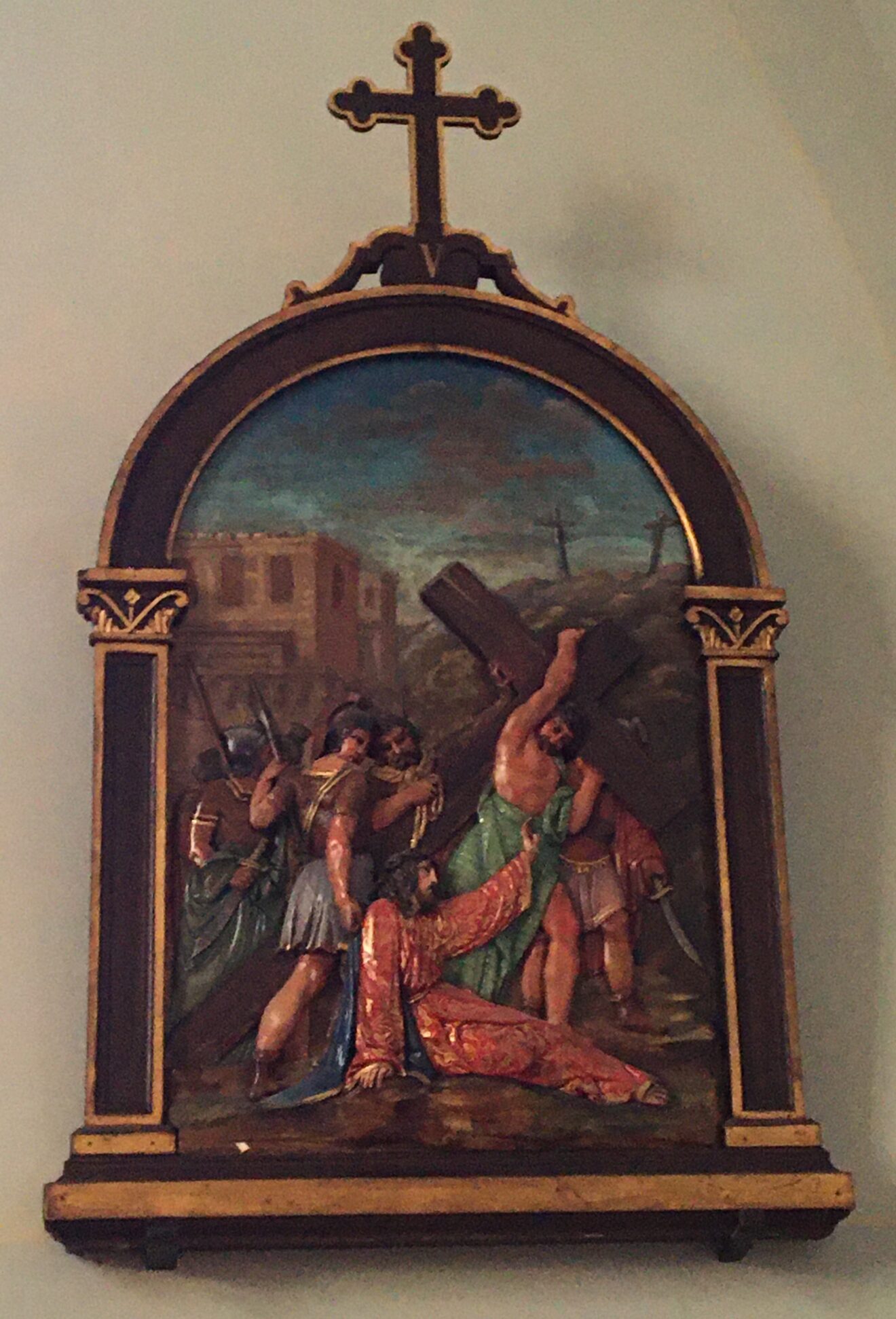 Chemin de croix 5° station - Pôle Missionnaire Catholique de Fontainebleau