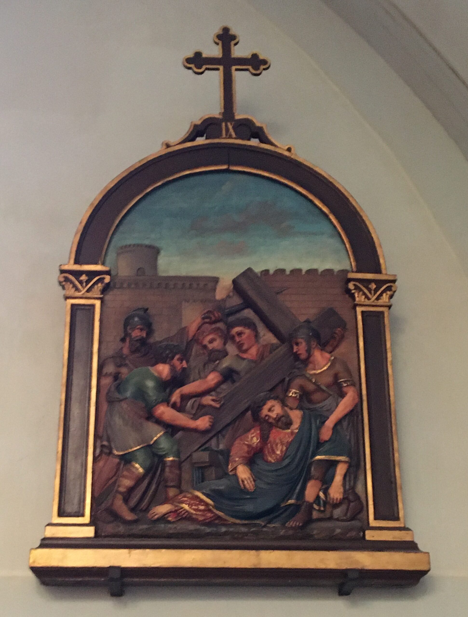 Chemin de croix 9° station - Pôle Missionnaire Catholique de Fontainebleau